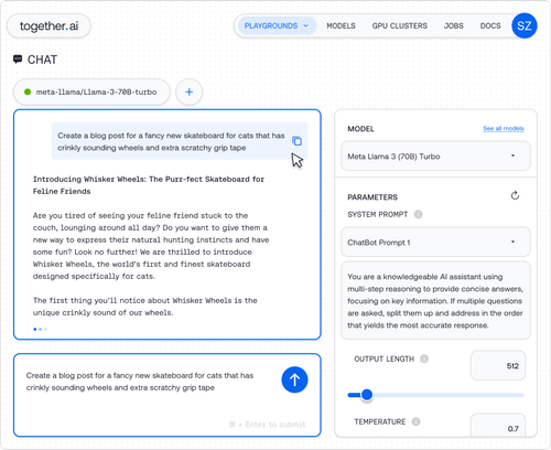 Together AI Products | Inference, Fine-Tuning, Training, and GPU Clusters